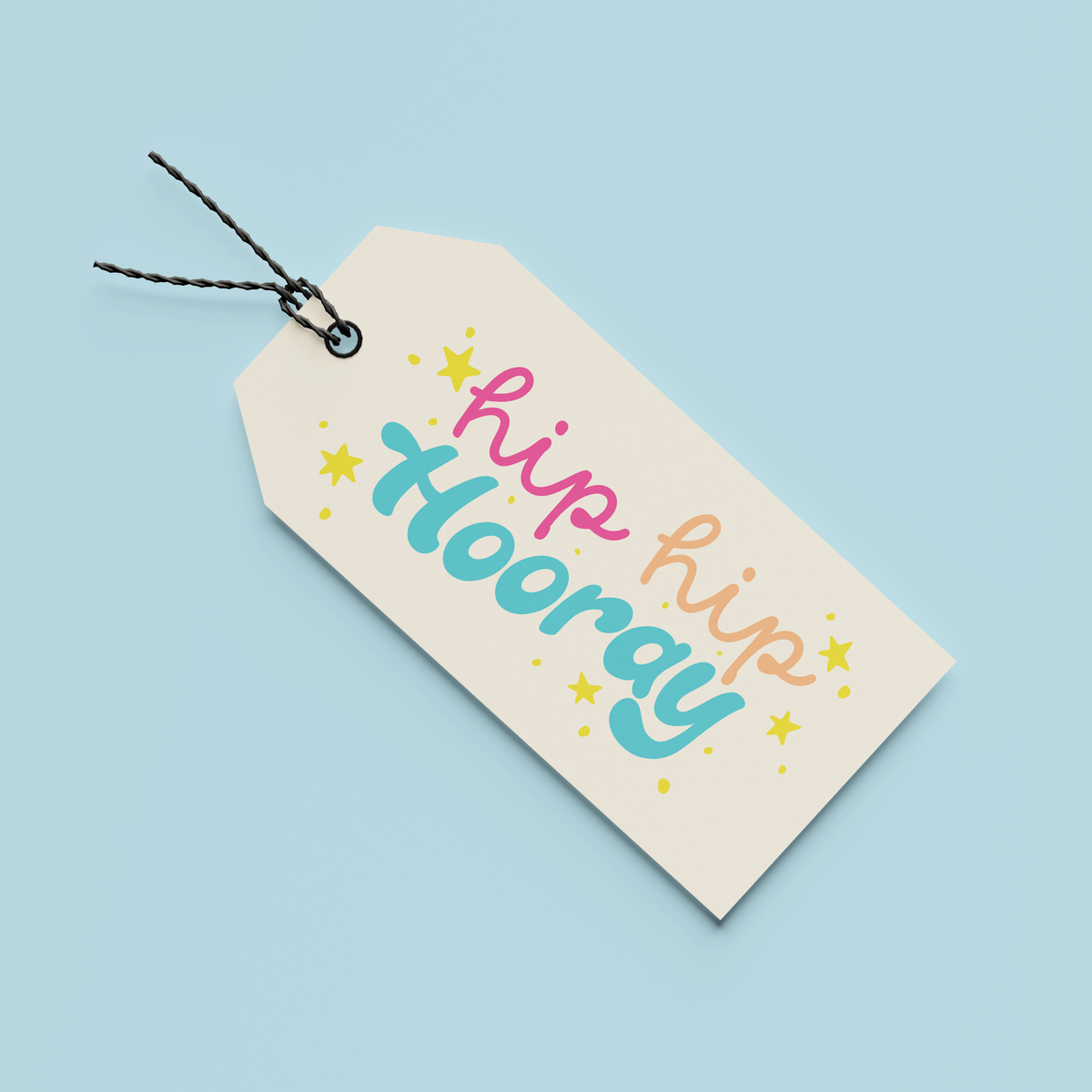 Hip Hip Hooray Food Gift Tag – Flouwr